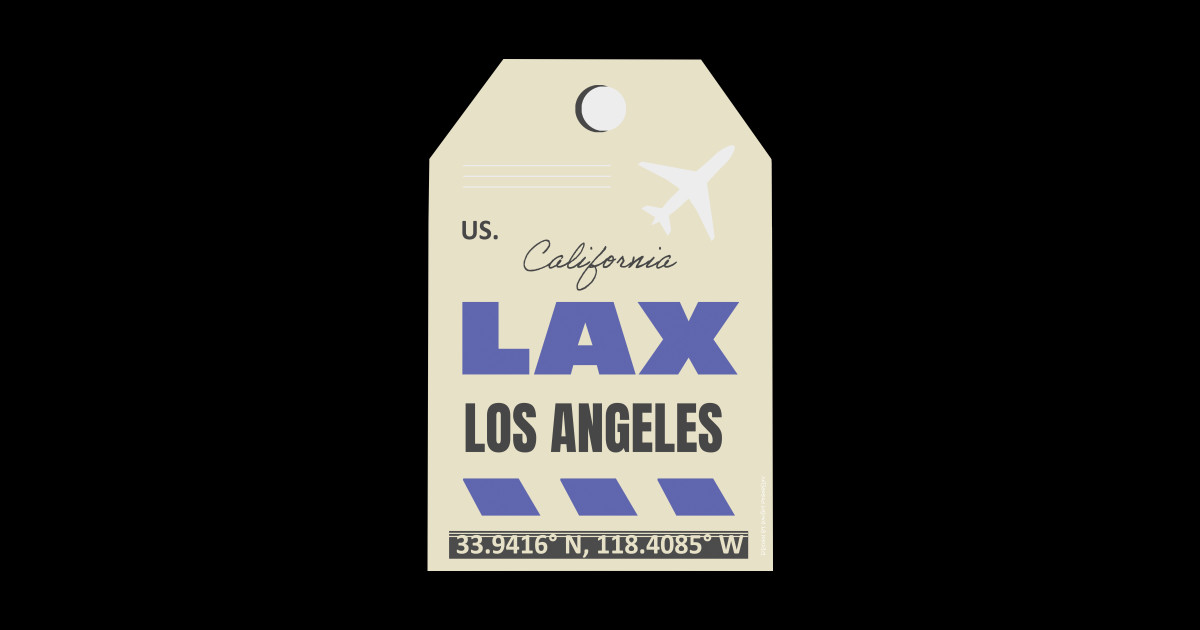 LAX California - Los Angeles - Sticker | TeePublic
