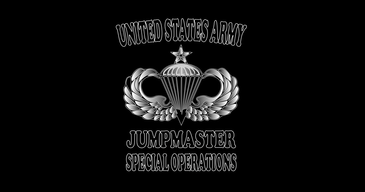 Jumpmaster (Senior Wings)- Special Operations - Jumpmaster - Sticker ...