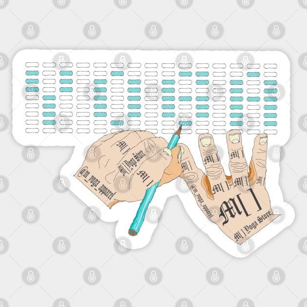 Tally marks - Handdrawn - Sticker | TeePublic