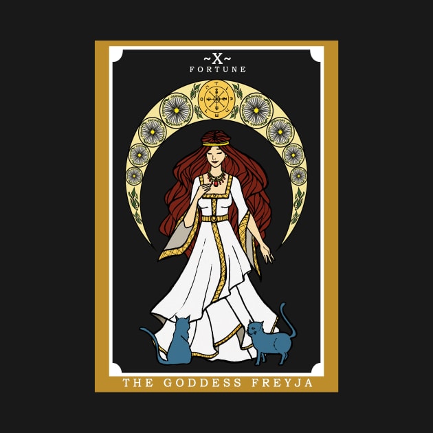 The Norse Goddess Freya Tarot Card - Halloween - T-Shirt | TeePublic