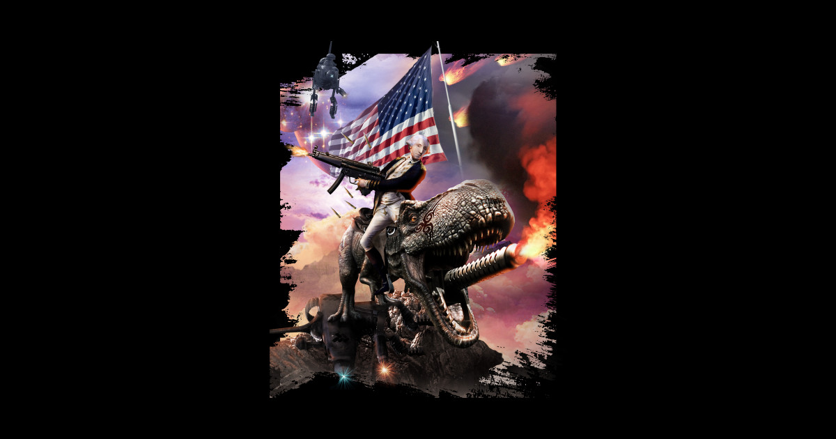 George Washington Riding Dinosaur - George Washington Riding Dinosaur ...
