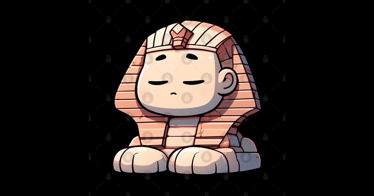 ChibiSphinx: The Great Sphinx of Giza - Sphinx Of Giza - Sticker ...
