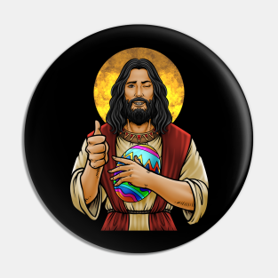 Jesus Christ Thumbs Up Pins and Buttons for Sale | TeePublic