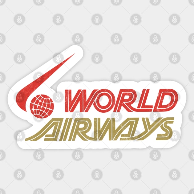 70s World Airways - Oakland - Sticker | TeePublic
