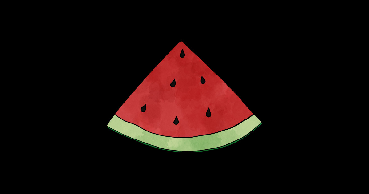 Watermelon Slice Watercolor - Watermelon - Sticker | TeePublic