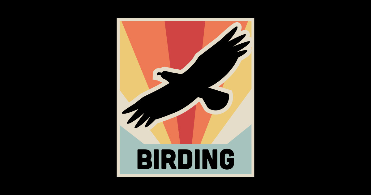 BIRDING | Vintage Style Bird Watching Poster - Bird Watching - Sticker ...