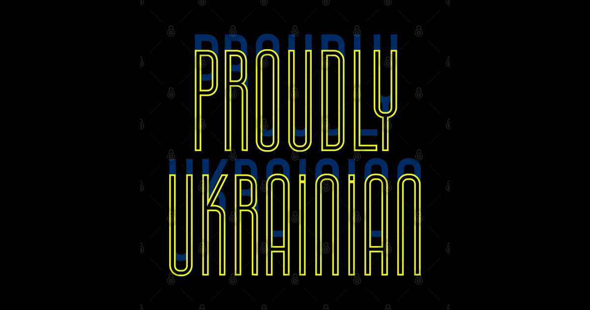 Proudly Ukrainian Plain Text - Ukraine - Tapestry | TeePublic