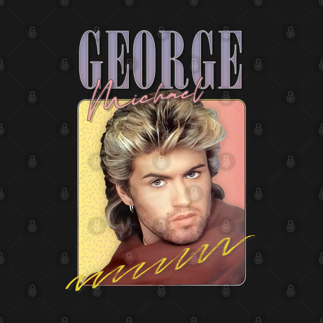 George Michael -- 80s Styled Aesthetic Design - George Michael - T-Shirt