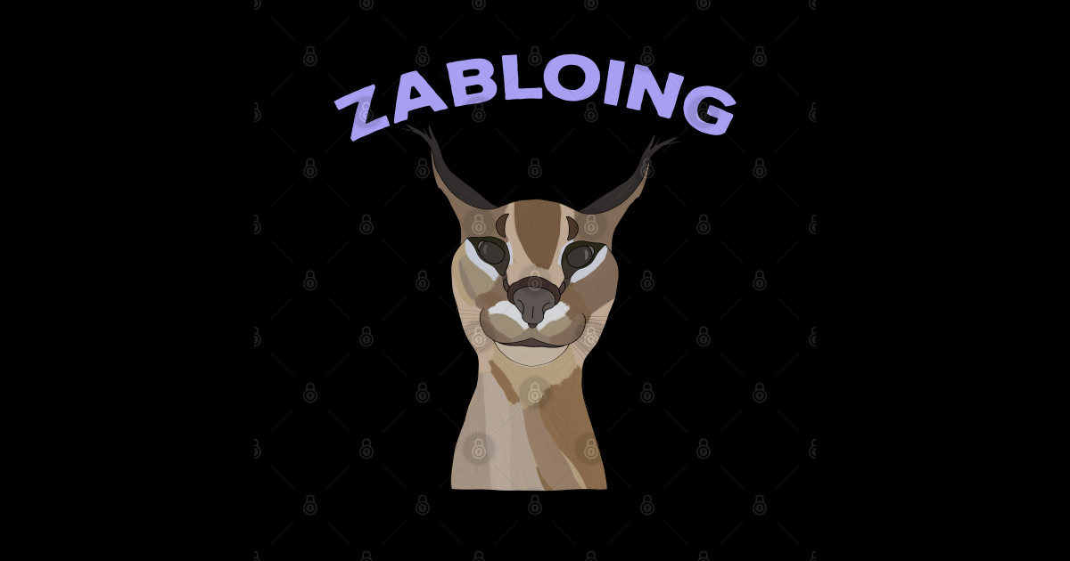 Zabloing Cat Meme - Zabloing Floppa Cat - Magnet | TeePublic