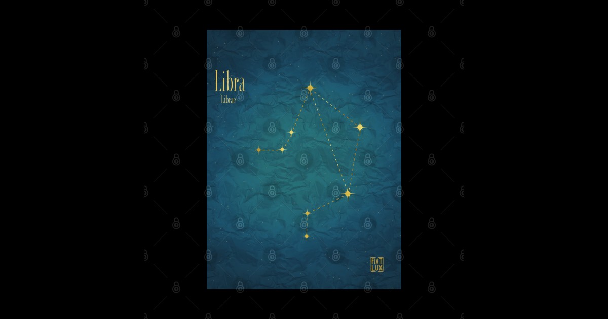Night Sky Constellations - Libra - Constellations - Sticker | TeePublic