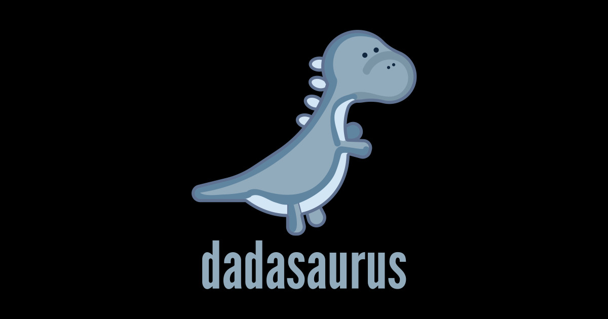 Dadasaurus Shirt Dinosaur Family Shirt Set - Dadasaurus - Sticker ...