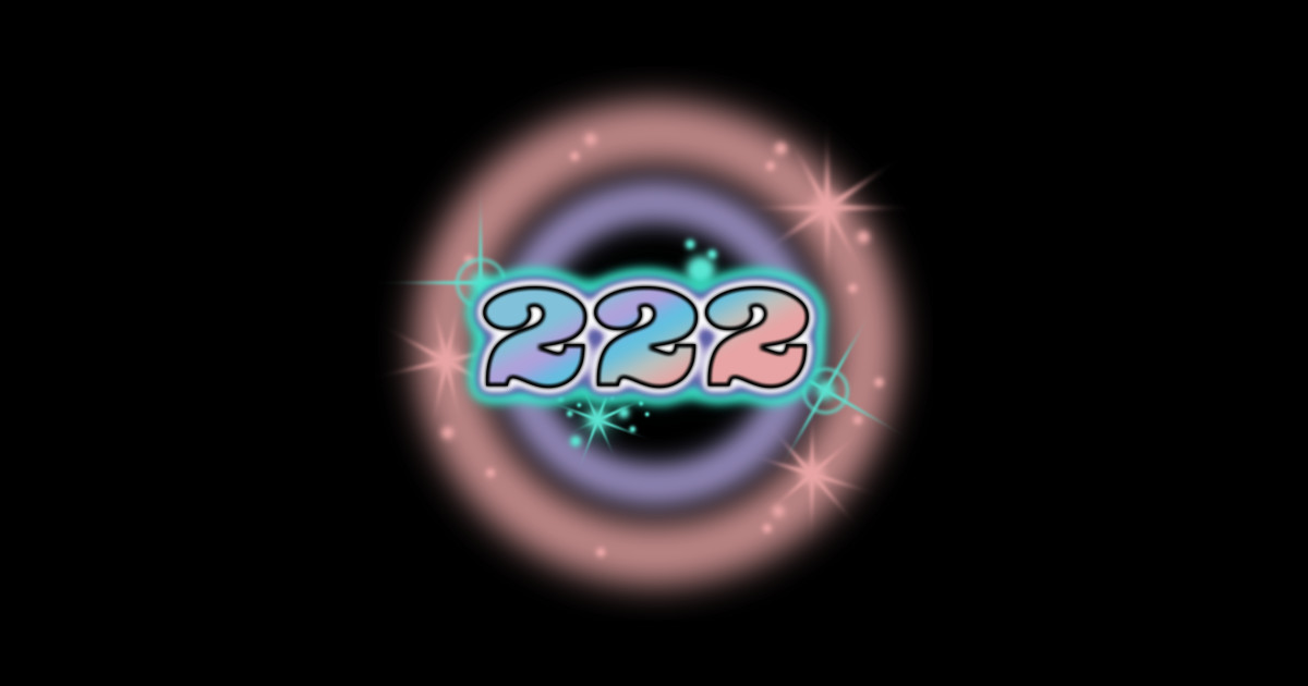 222 Angel Numbers Y2K Airbrush Vintage Aura Pastel - 222 - Sticker ...