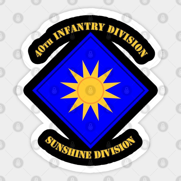 40th Infantry Division - 40th Infantry Division - Sticker | TeePublic