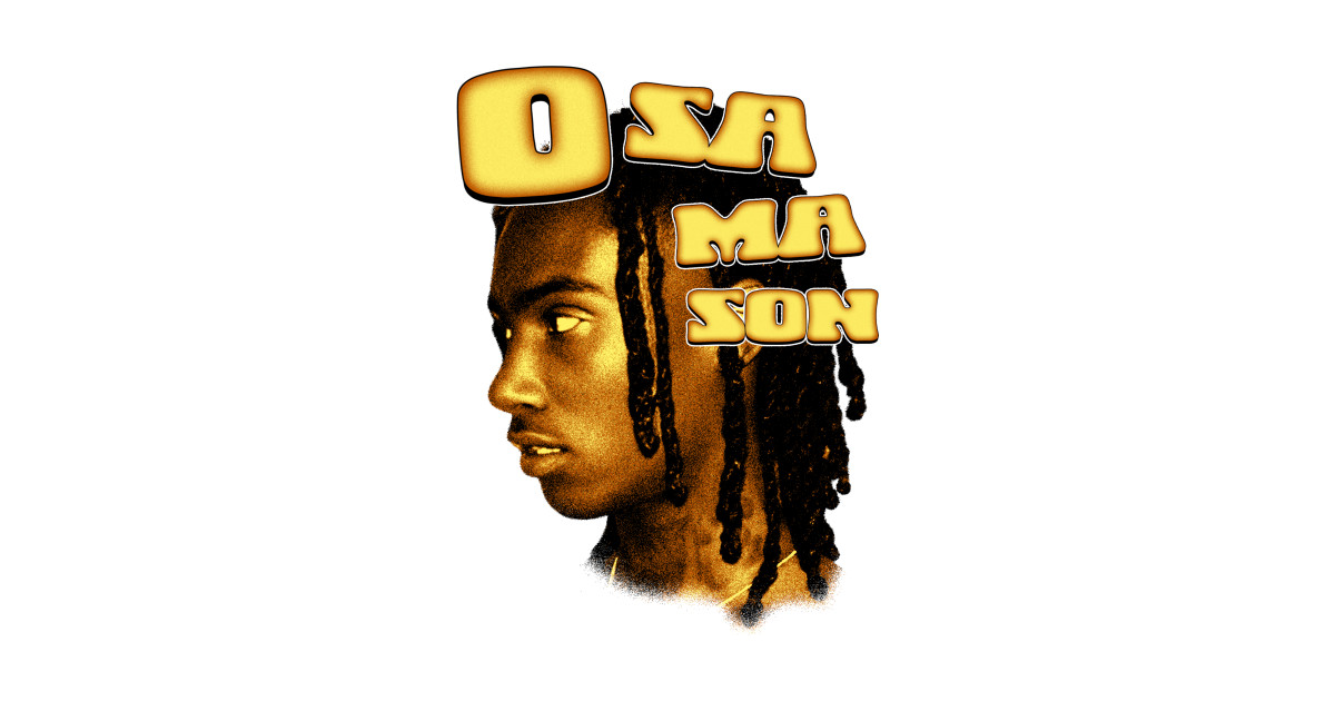 Vintage Rapper Face With Typography - Osamason - T-Shirt | TeePublic