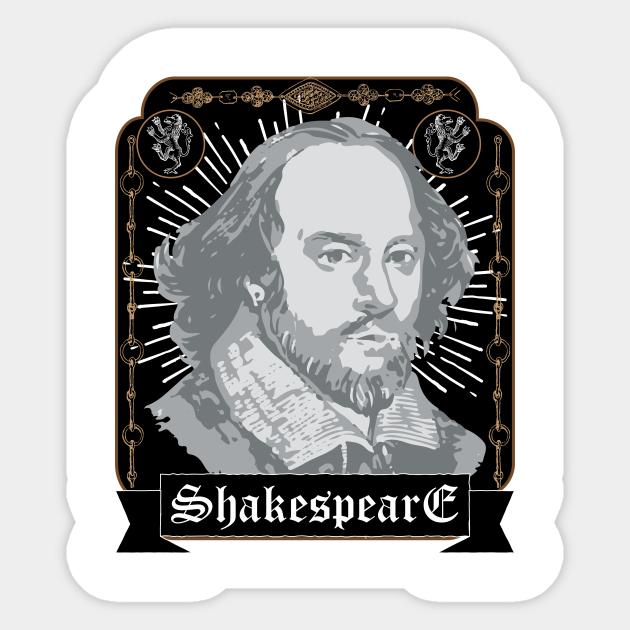 WILLIAM SHAKESPEARE - Shakespeare - Sticker | TeePublic