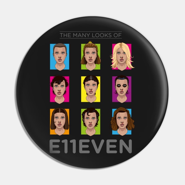 Eleven Netflix Stranger Things - Stranger Things - Pin | TeePublic