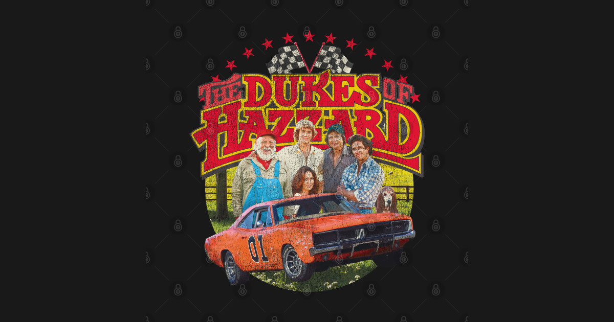 The Gang From Dukes of Hazzard - Dukes Of Hazzard - T-Shirt | TeePublic
