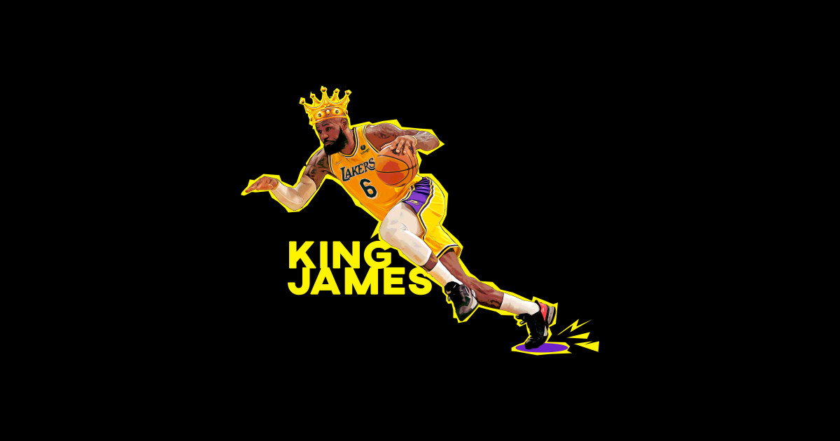 King James - Basketball - Sticker | TeePublic