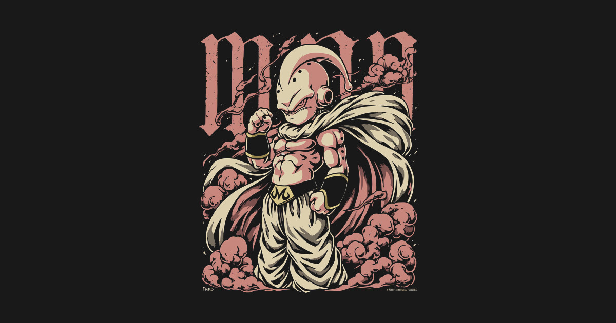 Kid Buu Dragon Ball Z Minimalist - Kid Buu - T-Shirt | TeePublic