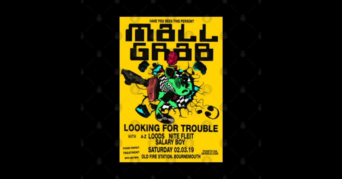 Mall Grab Event poster - Mall Grab Event - Sticker | TeePublic
