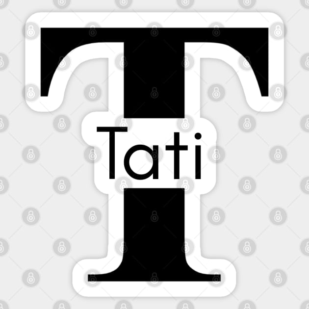 Initial T Monogram Tati Name Label - Initial T Monogram Tati Name Label ...