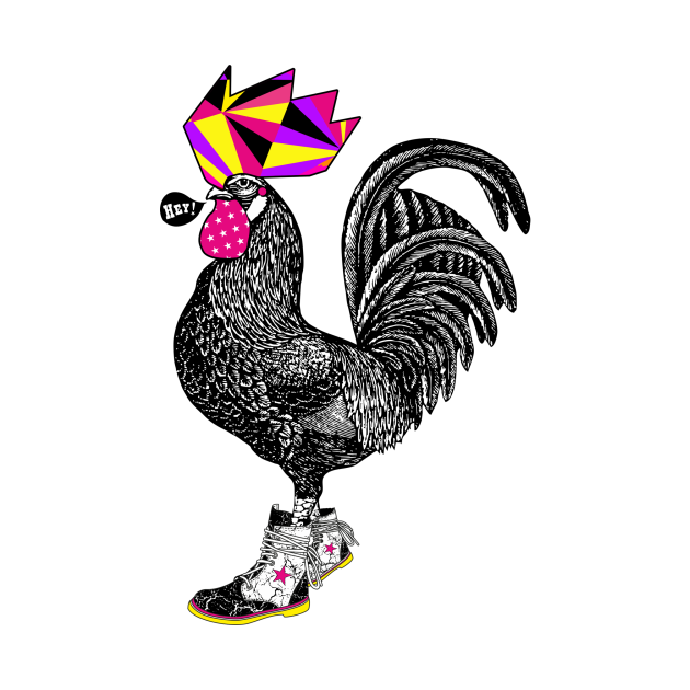 El gallo con botas - Rooster - Long Sleeve T-Shirt | TeePublic