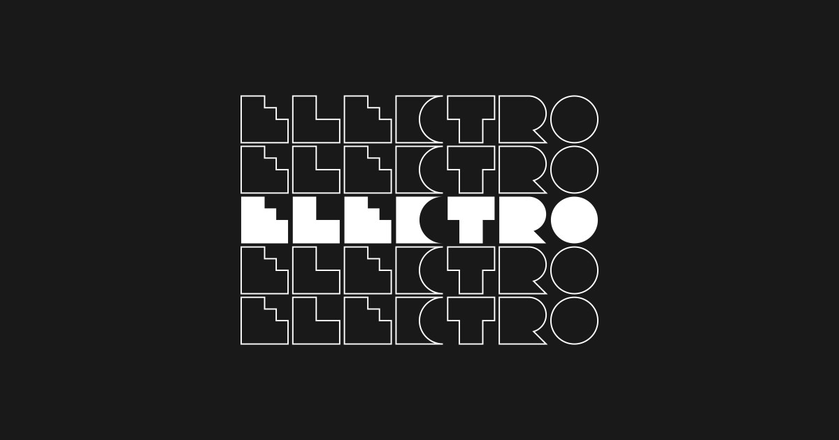 Electro music logo design - Electro - T-Shirt | TeePublic