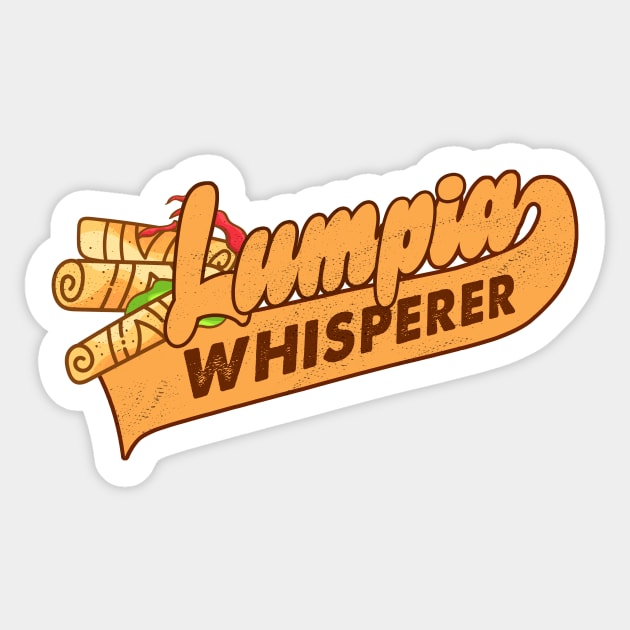 Filipino Dish Lumpia Spring Rolls Chef - Lumpia - Sticker | TeePublic