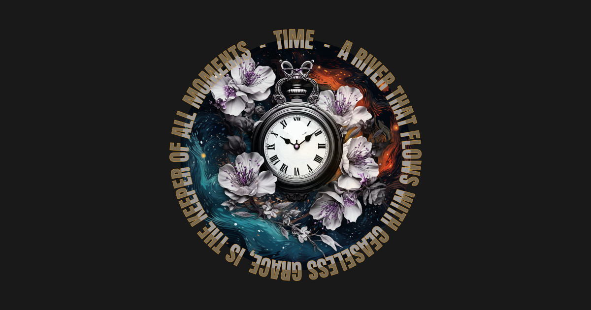 Time clock slogan - Time Slogan Motivational Life Refle - T-Shirt ...