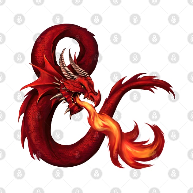 DnD Red Dragon - Dnd Dragon - T-Shirt | TeePublic