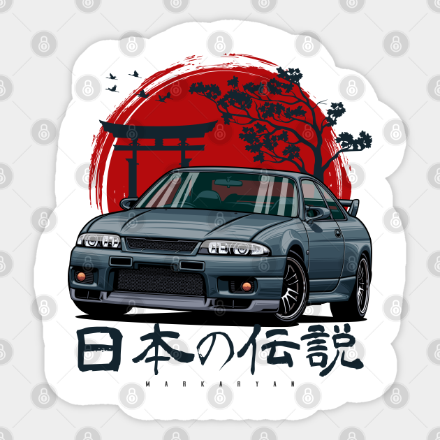 Skyline R33 GTR - Nissan Skyline - Sticker | TeePublic