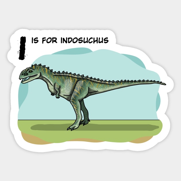 Indosuchus dinosaur - Indosuchus - Sticker | TeePublic