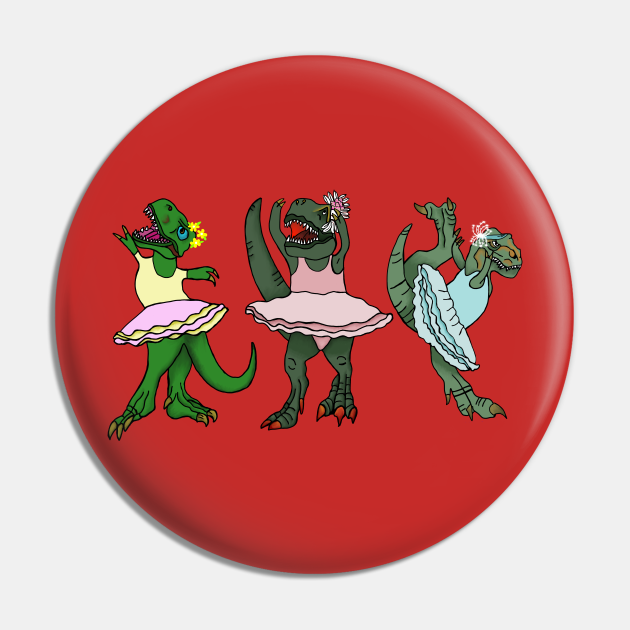 Ballerina T-Rex Dinosaurs doing Ballet Dance - Tyrannosaurus Rex - Pin ...