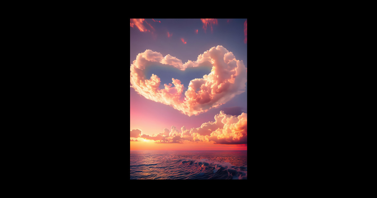 Sunrise Heart - Sunrise Heart - Sticker | TeePublic