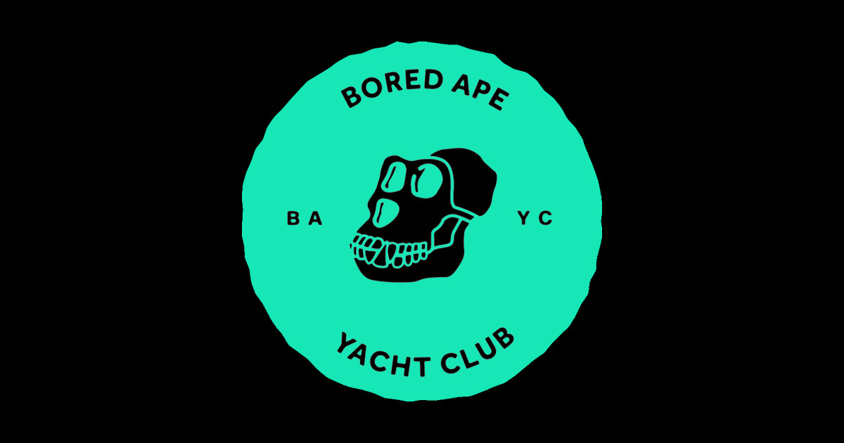 Bored Ape Yacht Club BAYC Logo Green - Bayc - Sticker | TeePublic