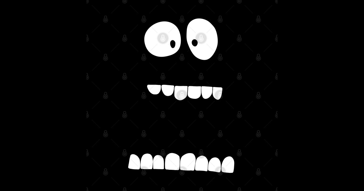 Scared face - Scared - Sticker | TeePublic