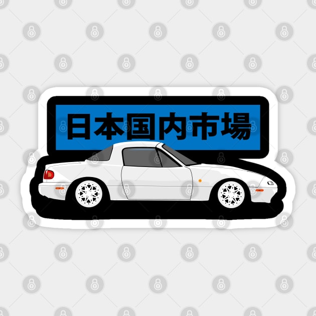 Side View Mazda Miata - Mazda - Sticker | TeePublic