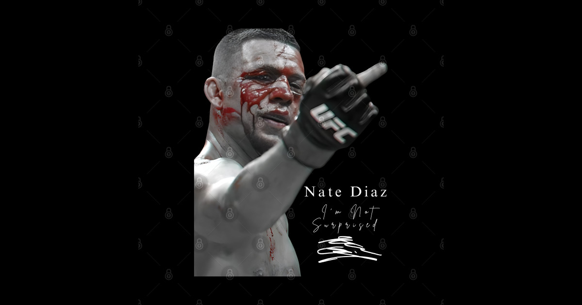 Nate Diaz Signature - Nate Diaz - Sticker | TeePublic