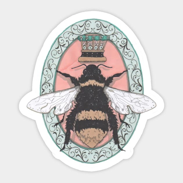 Queen Bee - Queen - Sticker | TeePublic