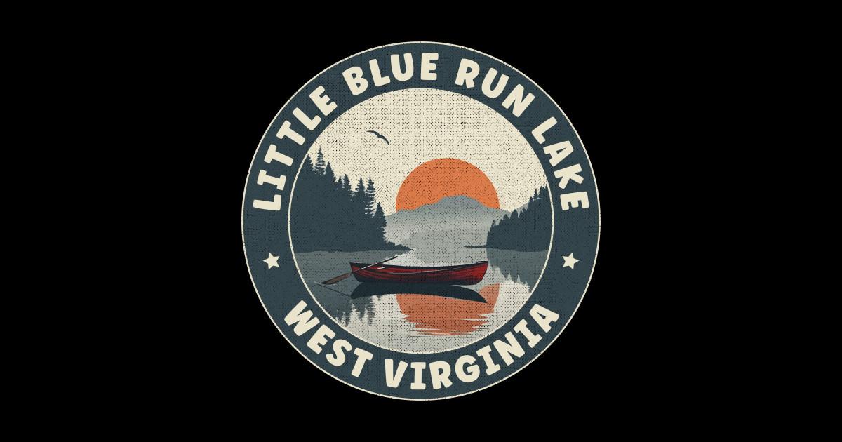Little Blue Run Lake West Virginia - Little Blue Run Lake - Sticker ...