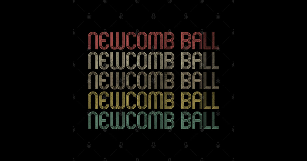 Retro Style Newcomb Ball Design - Ball Sport - Sticker | TeePublic