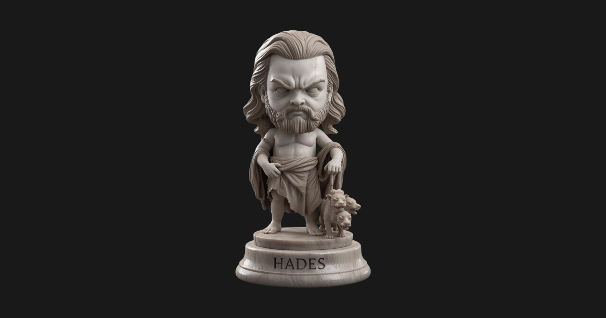Hades Chibi Statue – Underworld Mini God - Greek Gods - T-Shirt | TeePublic