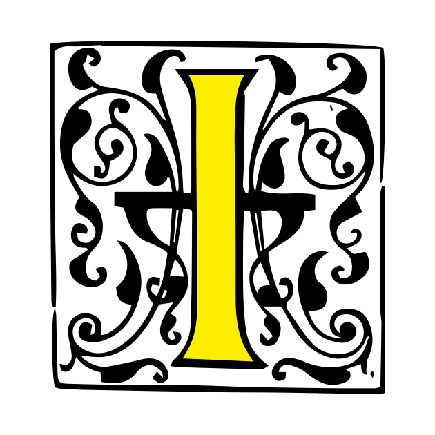 I Letter monogram - I - T-Shirt | TeePublic