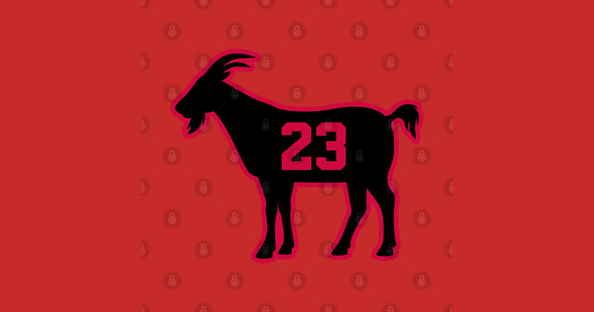 CHI GOAT - 23 - Red - Chicago Bulls - T-Shirt | TeePublic
