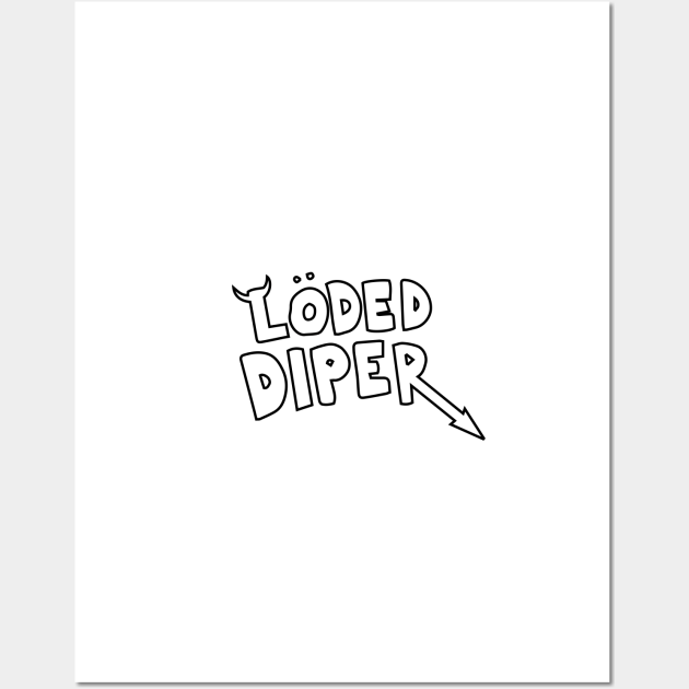 Loaded Diaper Outline - Loaded Diaper - Posters and Art Prints | TeePublic