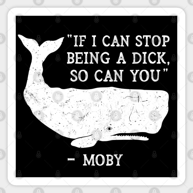 Funny Moby Dick T-Shirt - Moby Dick - Sticker | TeePublic
