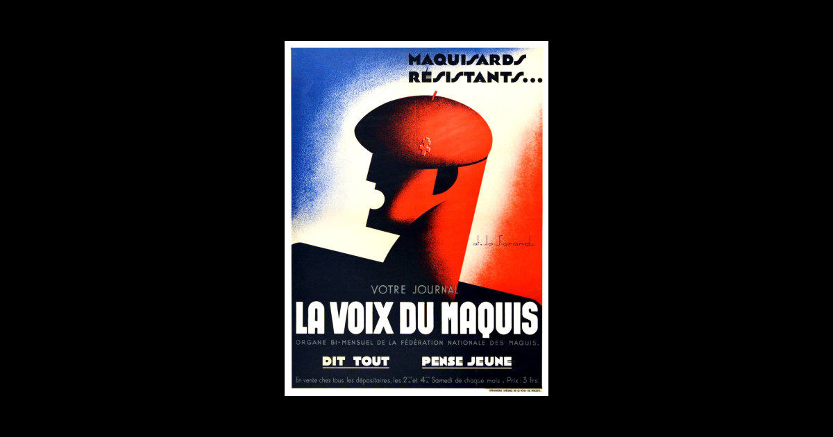 WWII French Resistance Voix Du Maquis Fighters Magazine 1940s - Wwii ...