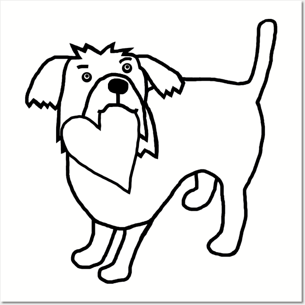 how to draw a valentines puppy