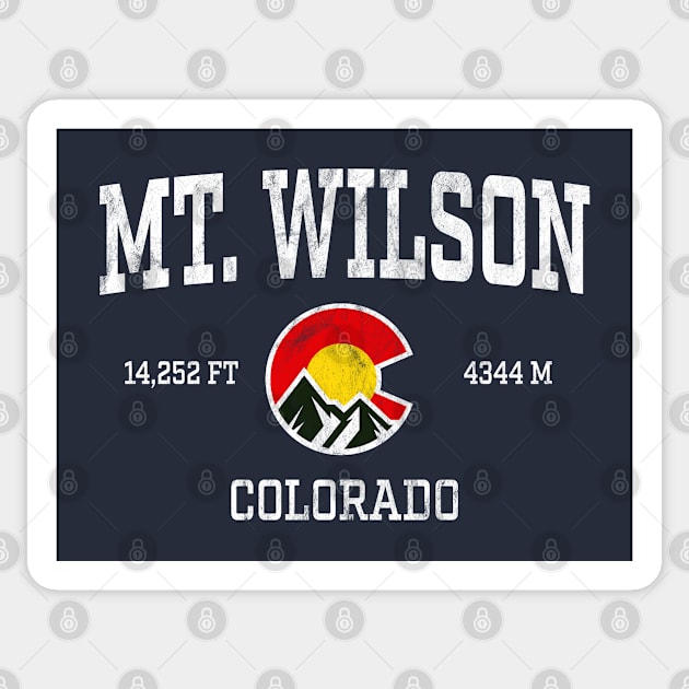 Mt Wilson Colorado 14ers Vintage Athletic Mountains - Mount Wilson ...