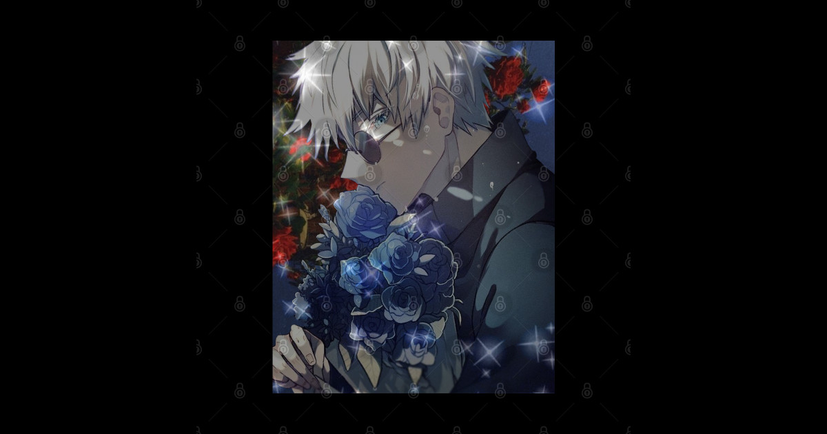 Gojo Roses Aesthetic - Gojo - Posters and Art Prints | TeePublic